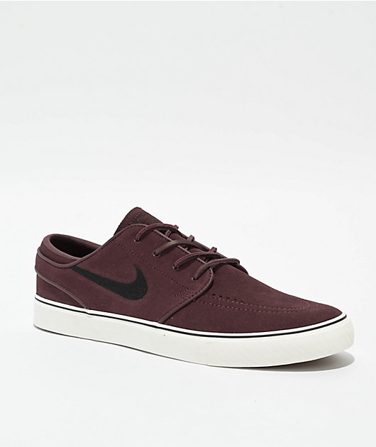 Nike SB Zoom Janoski OG Burgundy Crush Sail Black Skate Shoes